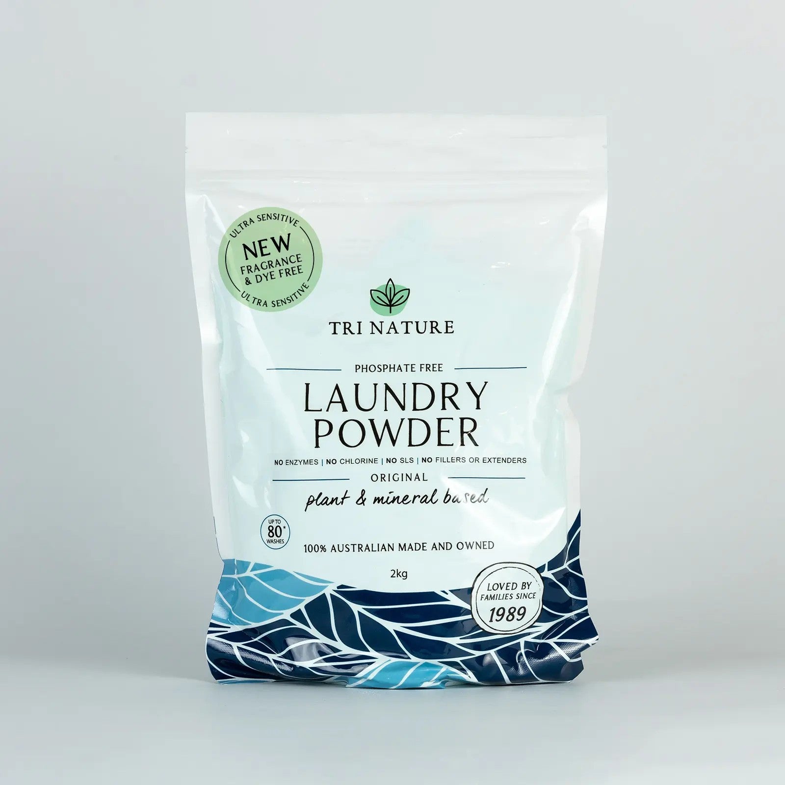 Tri Nature Fragrance Free Laundry Powder - 2 kg – wellnatured